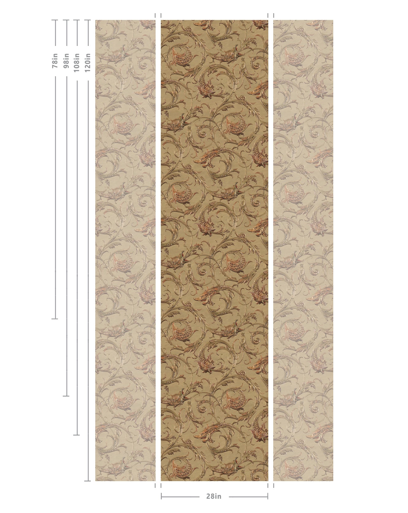 Vintage Sea Creatures Wallpaper – Beige Classic Custom Wallpaper ...